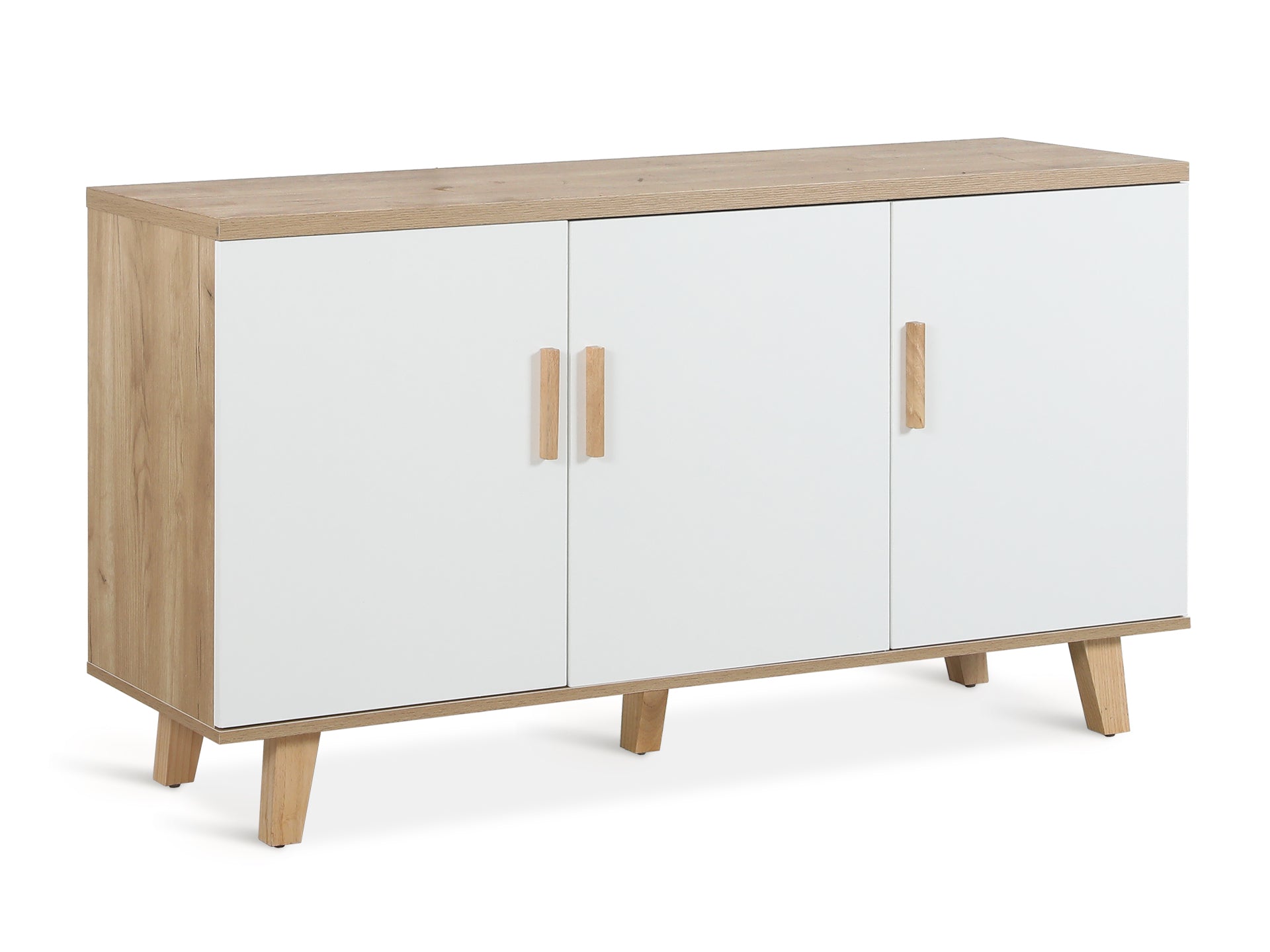 1.4m Sideboard Buffet Table - Oak + White