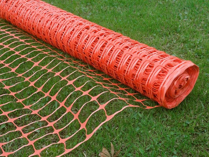 Orange Safety Fence Mesh Netting 1m x 50m