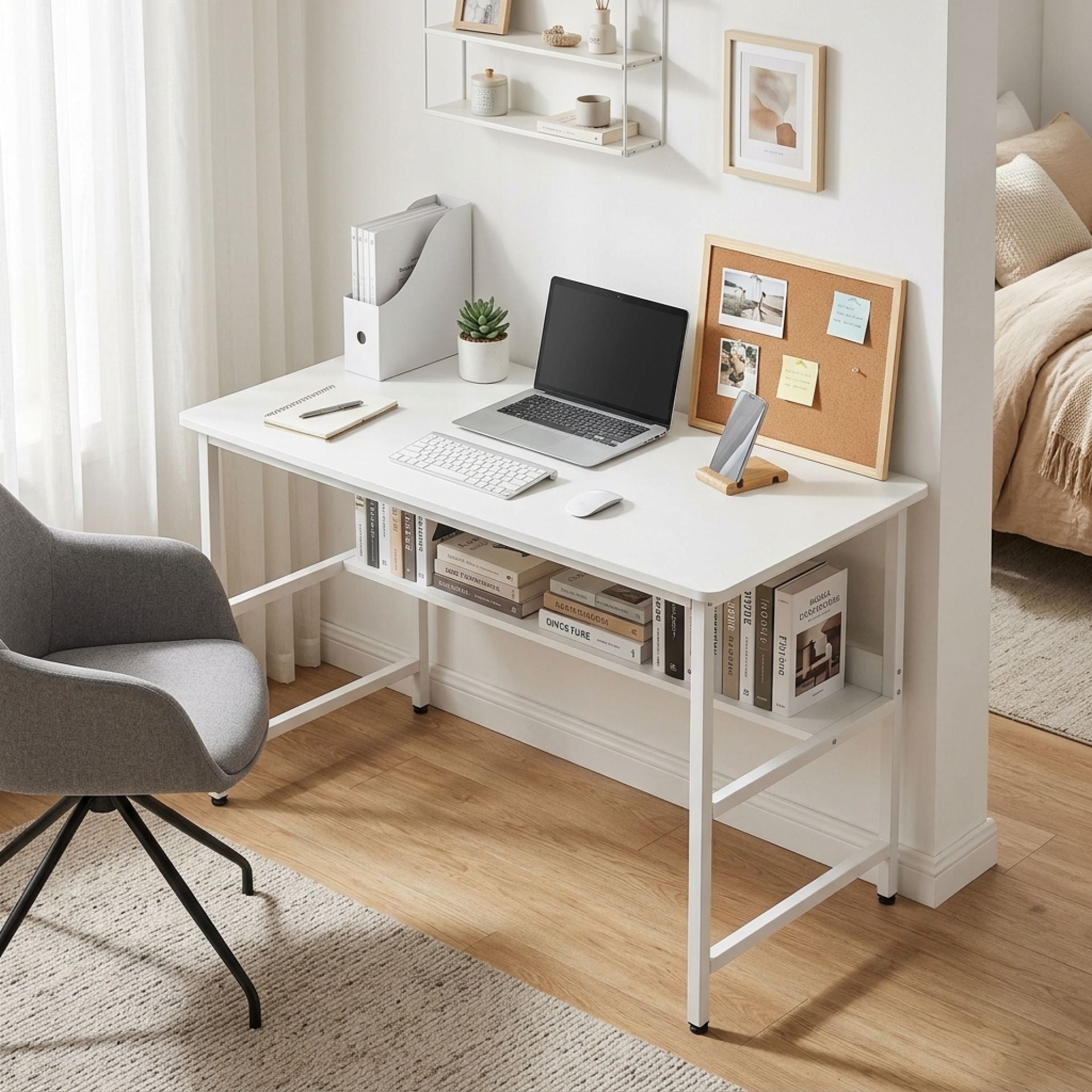 Carter 120cm Computer Desk - White