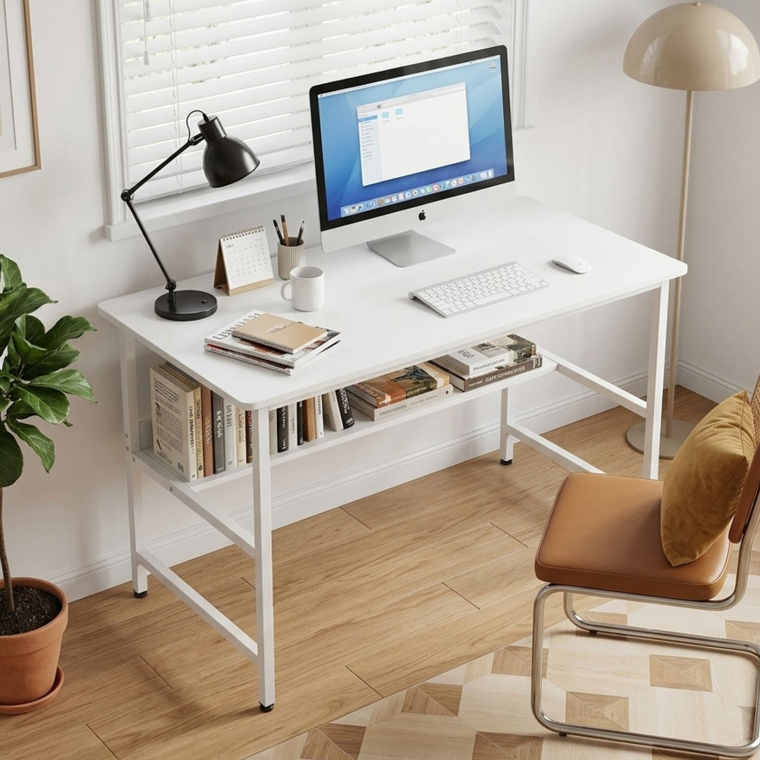 Carter 120cm Computer Desk - White