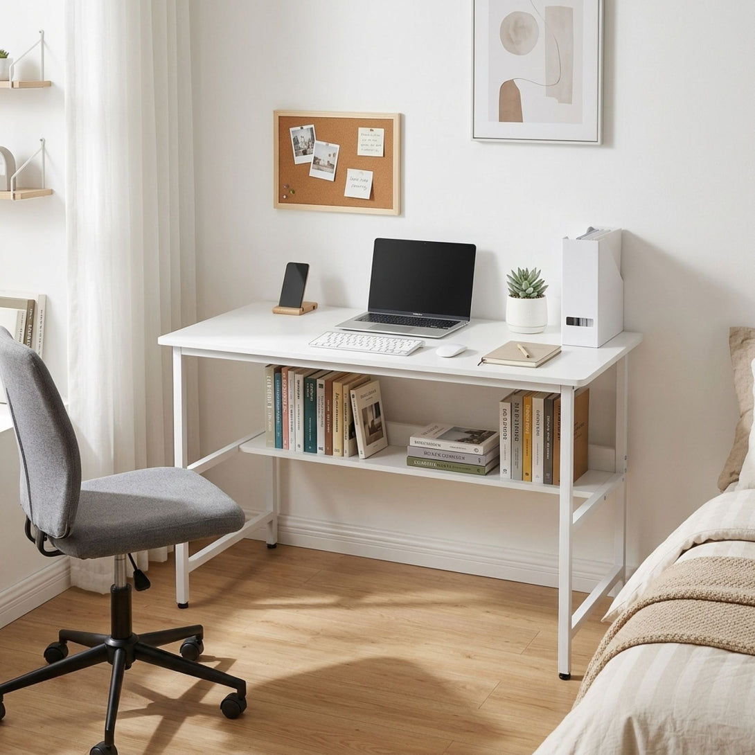 Carter 120cm Computer Desk - White