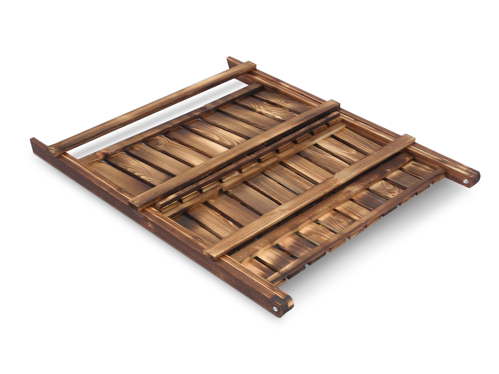 Balaton Ladder Planter Stand 80cm - Rustic Brown