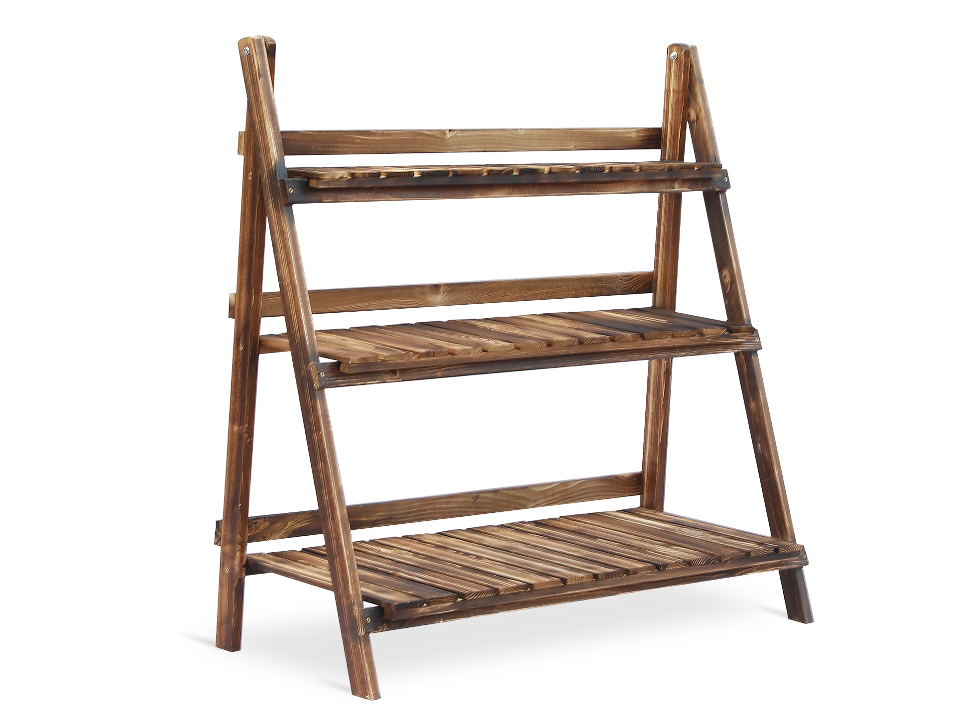 Balaton Ladder Planter Stand 100cm - Rustic Brown