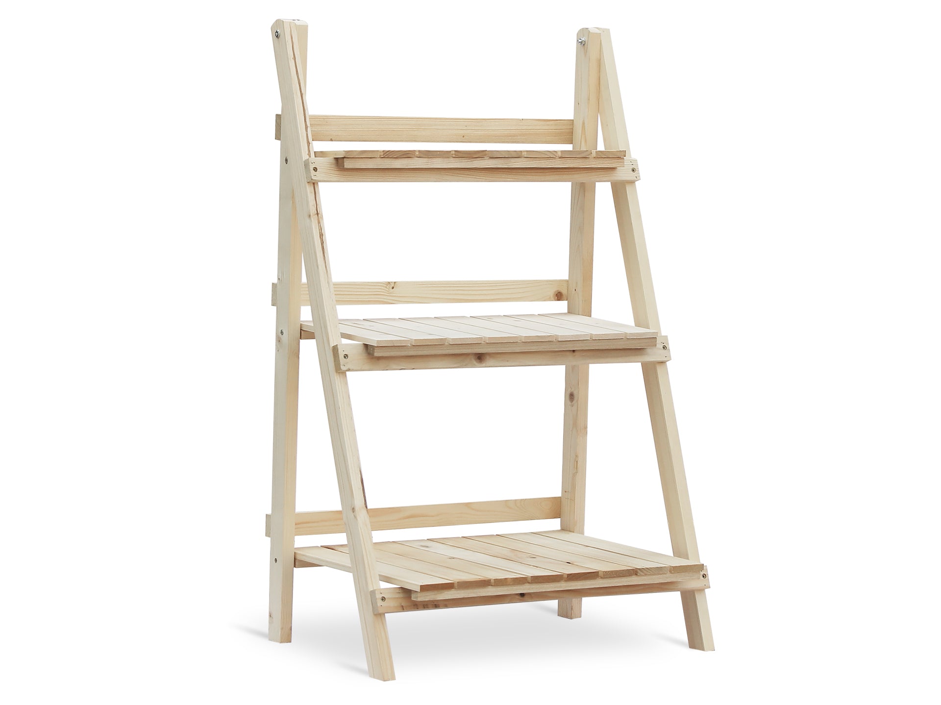Balaton Ladder Planter Stand 60cm - Oak – Homemart