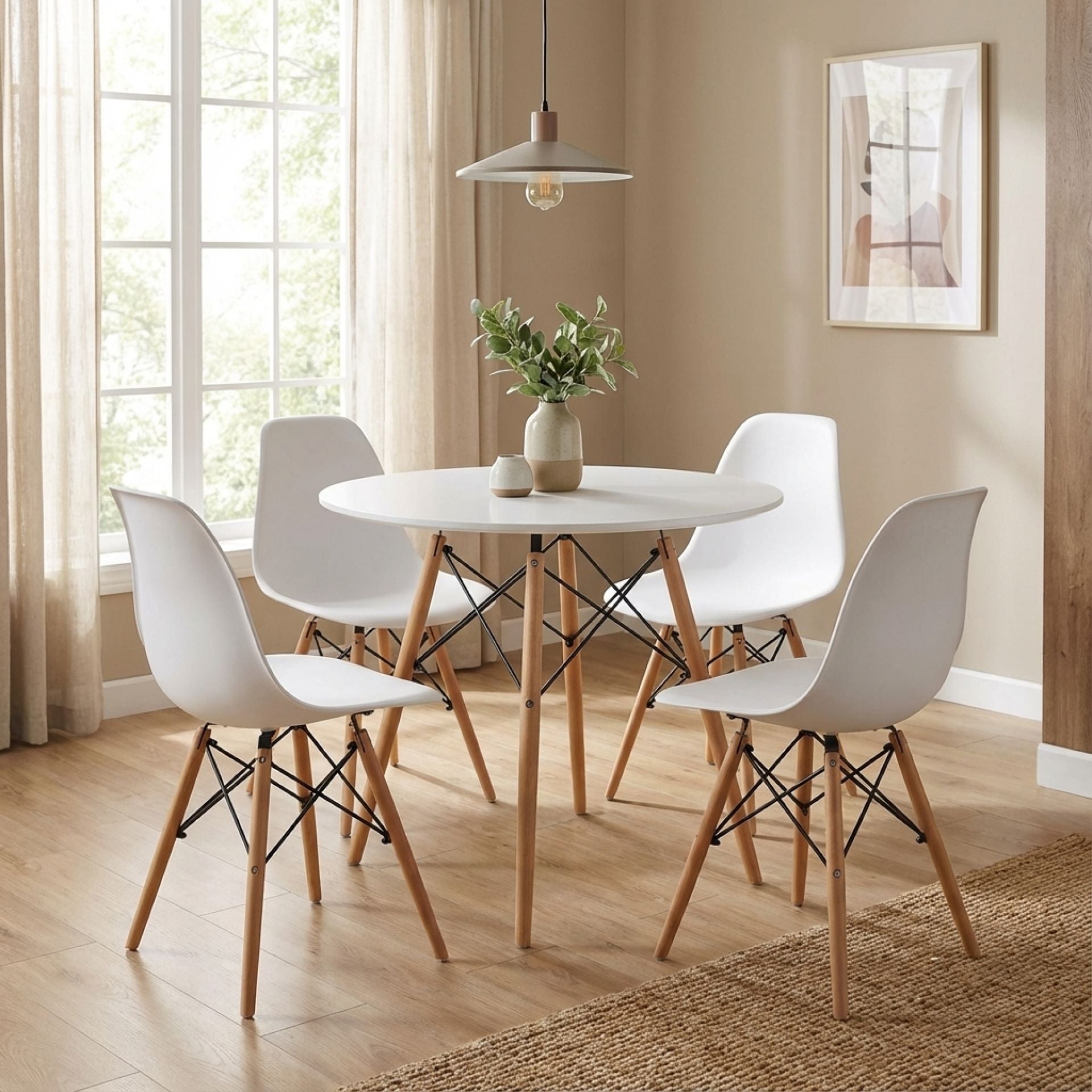Cena Dining Table Round 90 x 76 cm - White