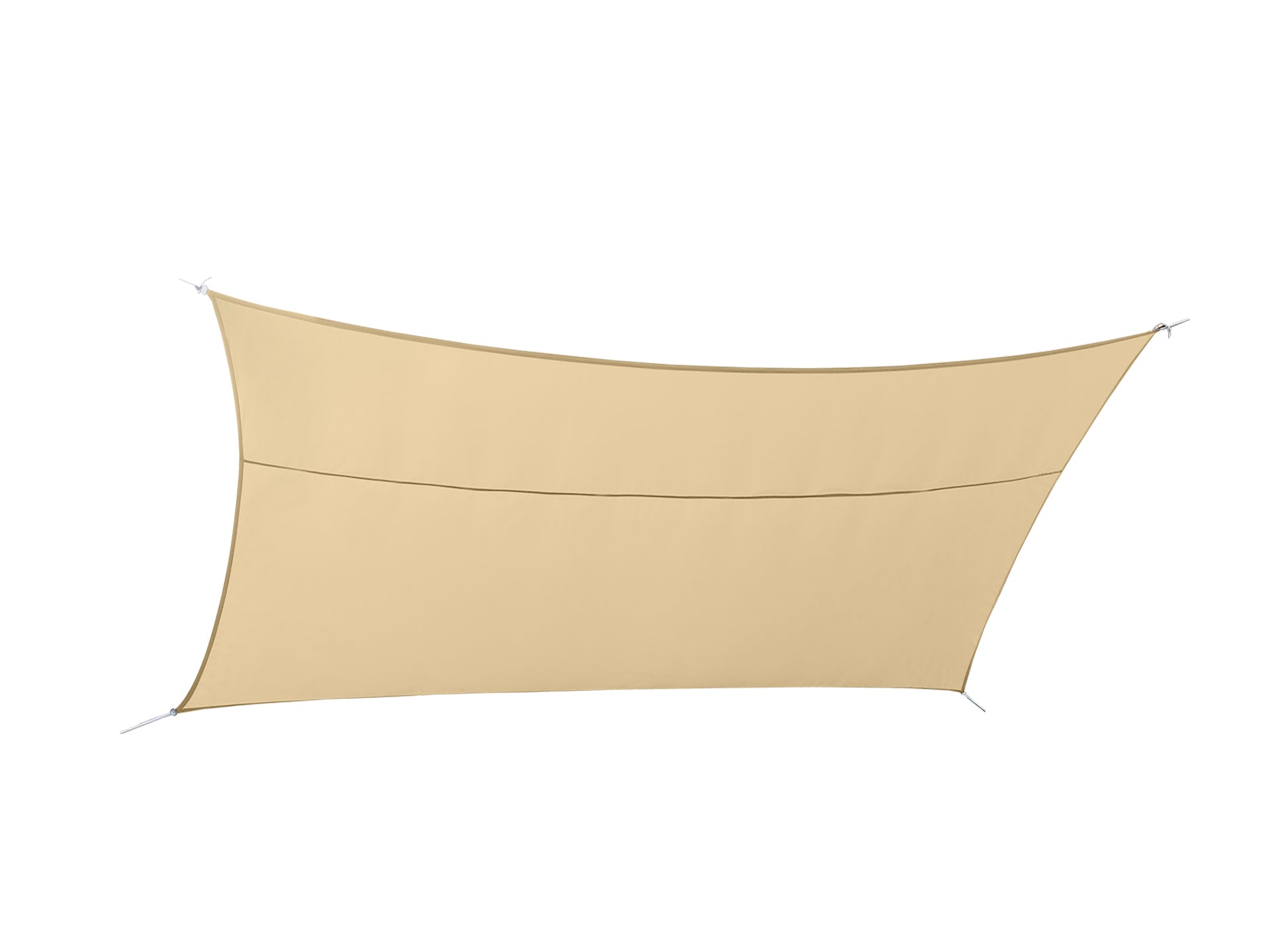 Toughout Serein Waterproof Rectangle Shade Sail 3m x 4m - Sand