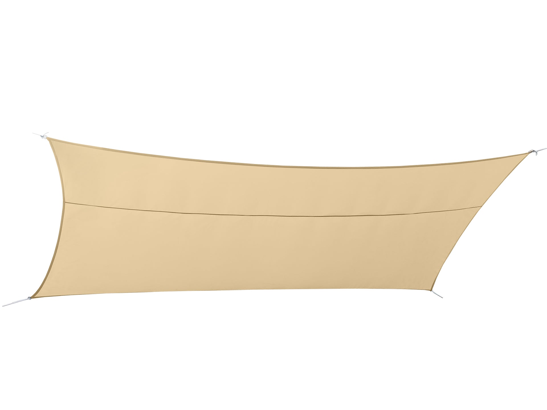 Toughout Serein Waterproof Rectangle Shade Sail 4m x 6m - Sand