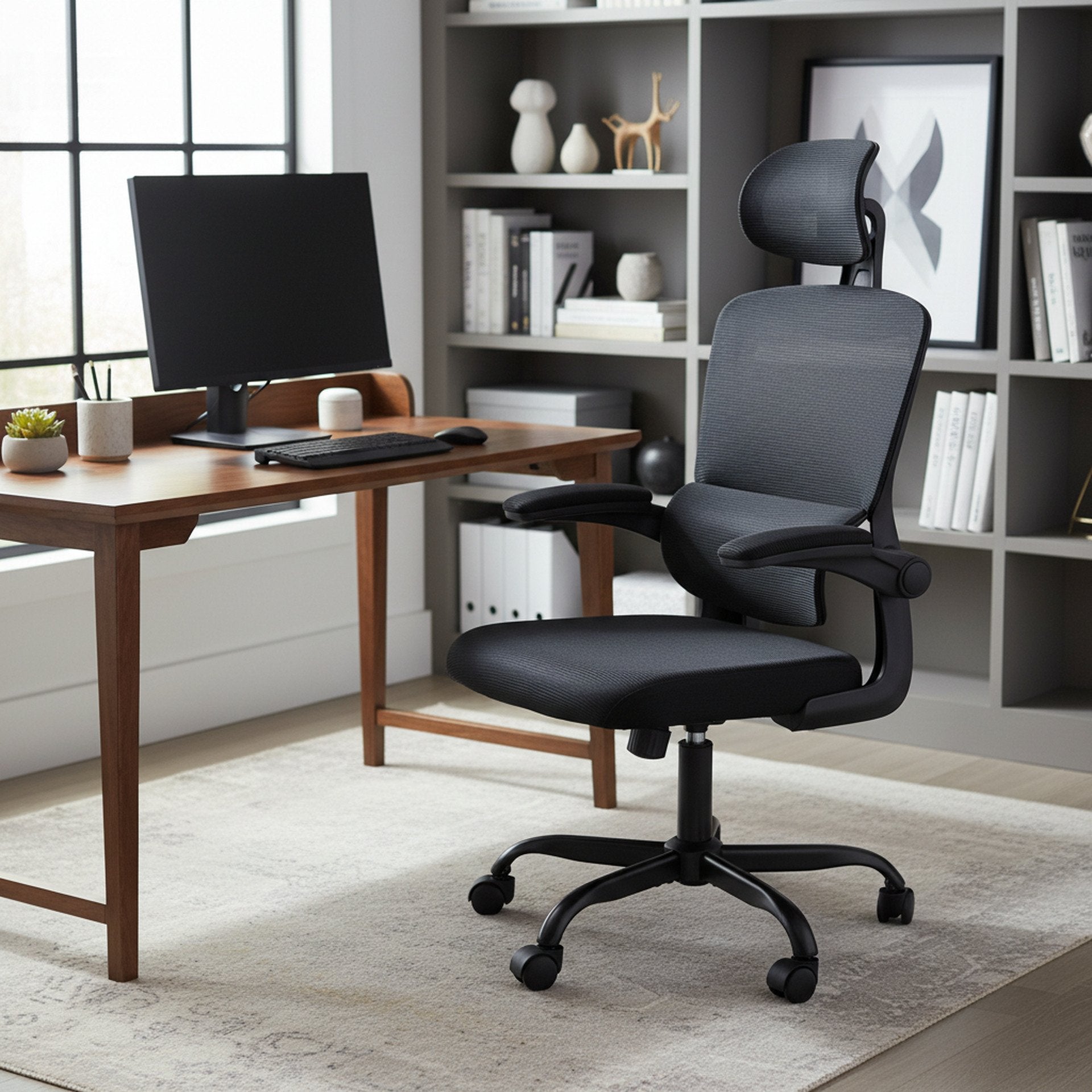 Edison Office Chair - Black | Comfort & Elegance