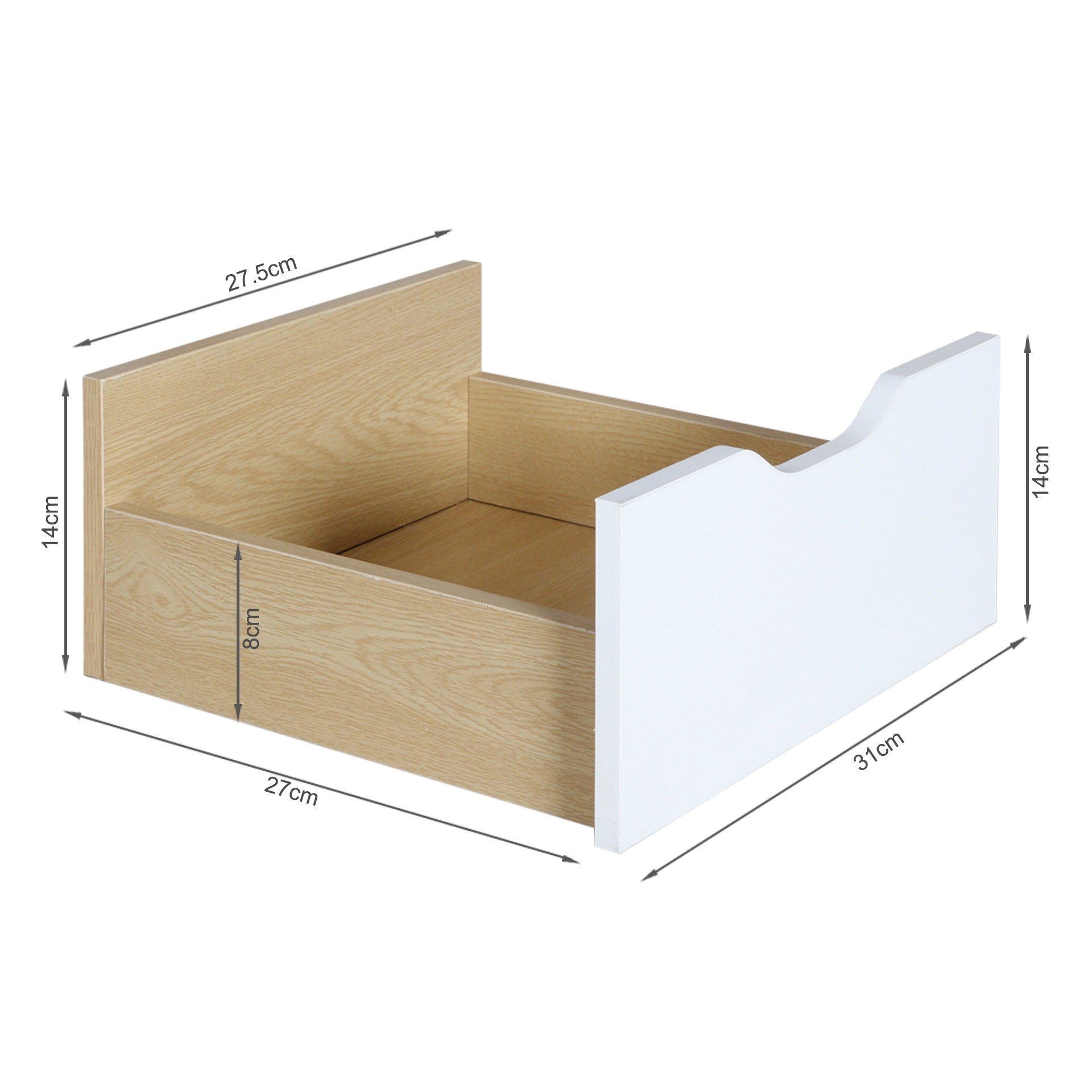 LUCILLE 1.2M Entertainment Unit - MAPLE + WHITE