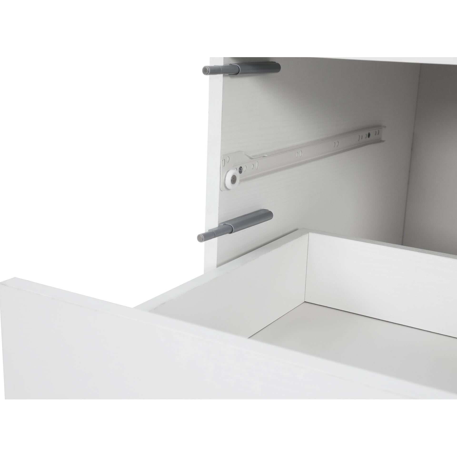 Karter Computer Desk with Drawers - White