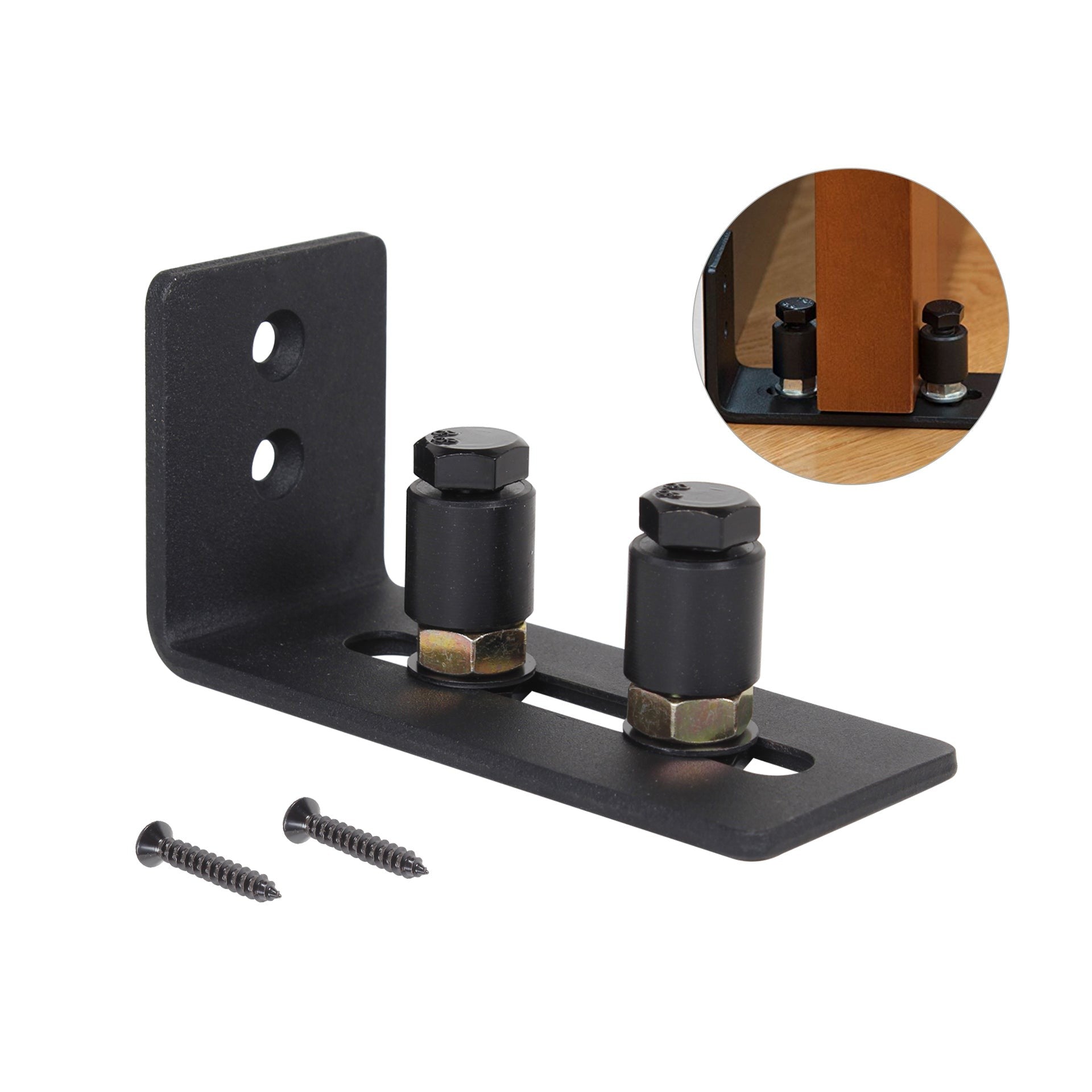 Adjustable Sliding Door Floor Guide Roller Hardware Set