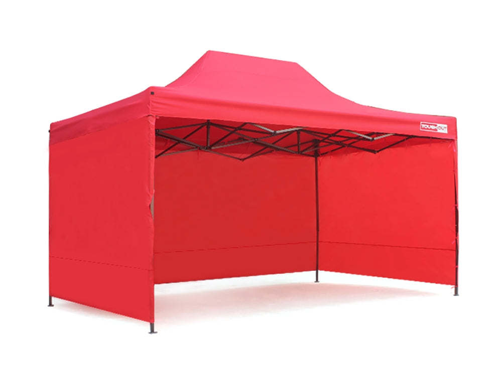 TOUGHOUT Breeze Gazebo RED 3x4.5M with 3 Side Walls