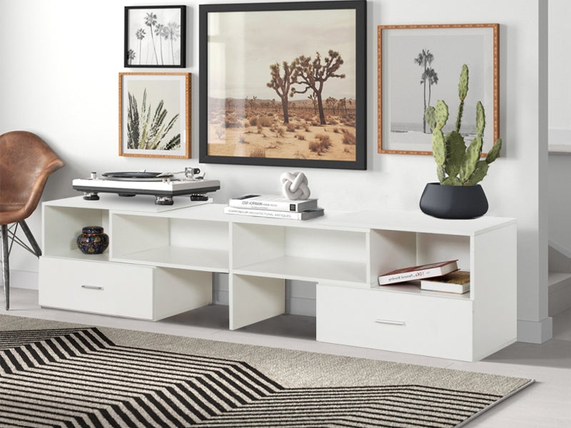 JUNIATA 2.3M Entertainment Unit - WHITE – Homemart