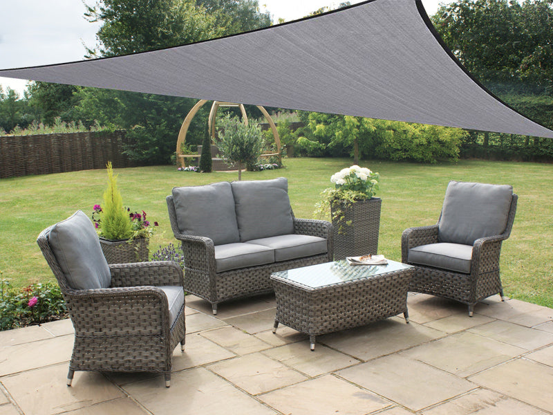 Triangle Shade Sail 3.6m x 3.6m x 3.6m - CHARCOAL