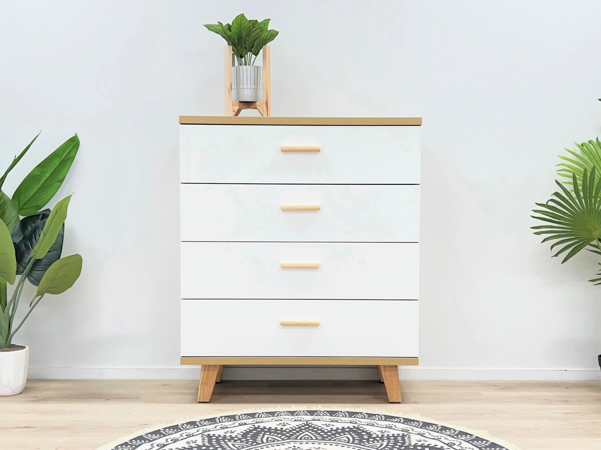 ALTON Tallboy 4 Drawers - OAK – Homemart