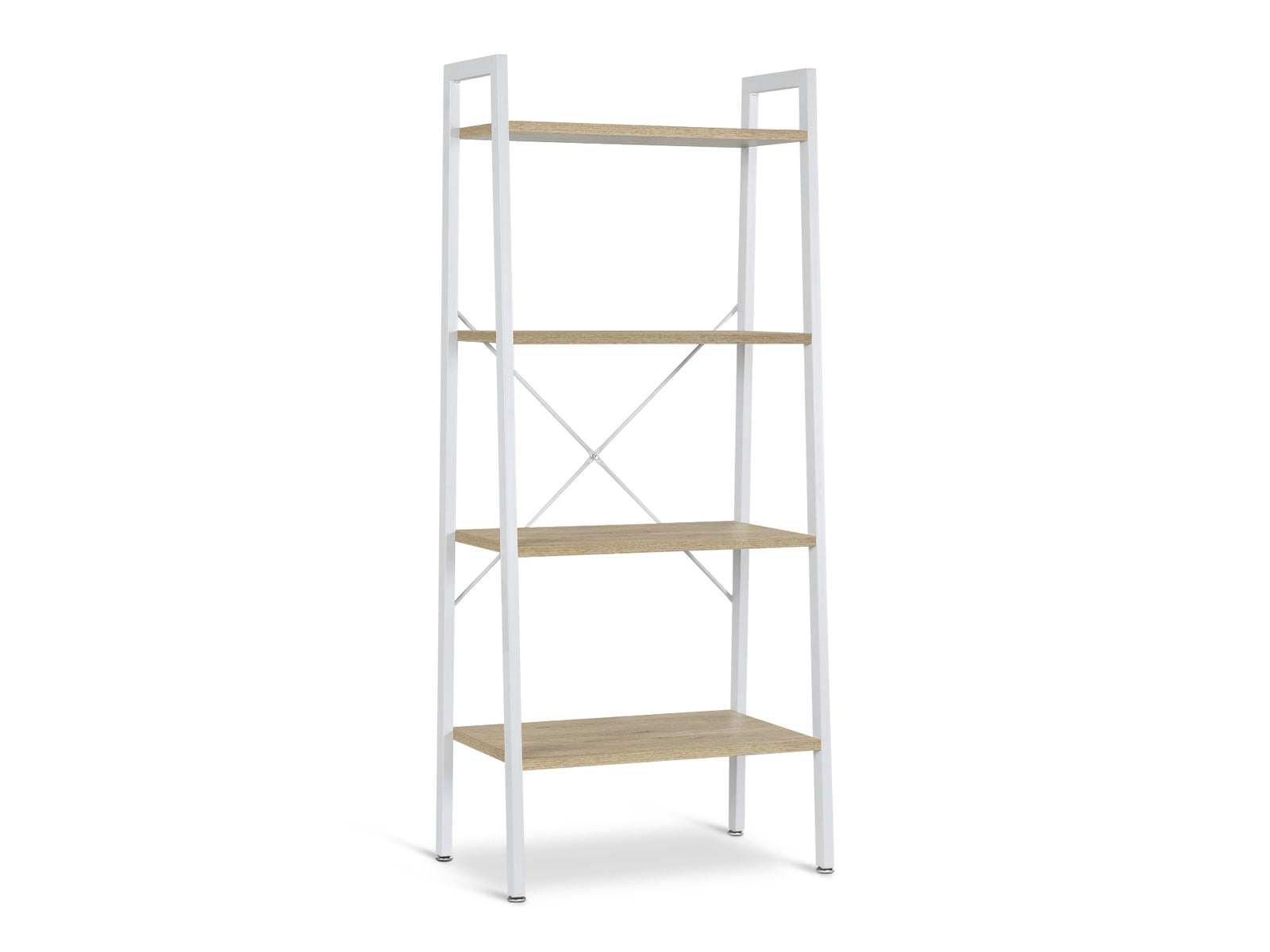 ROAN 4 Tier Ladder Shelf - WHITE