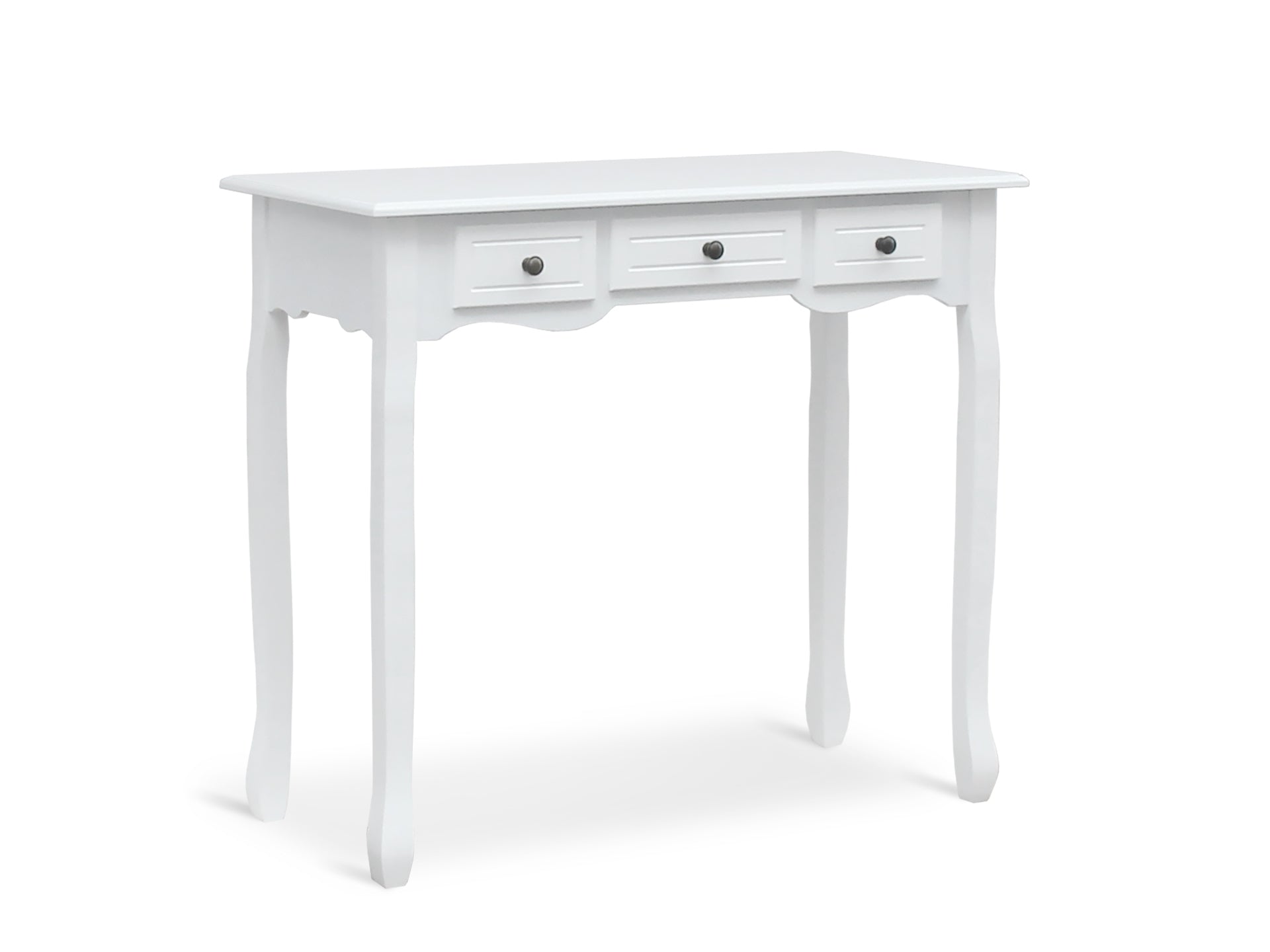 REESE Console Table with 3 Drawers - WHITE