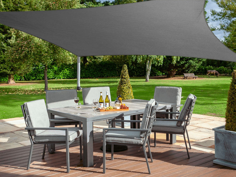 Square Shade Sail 5m x 5m - CHARCOAL – Homemart