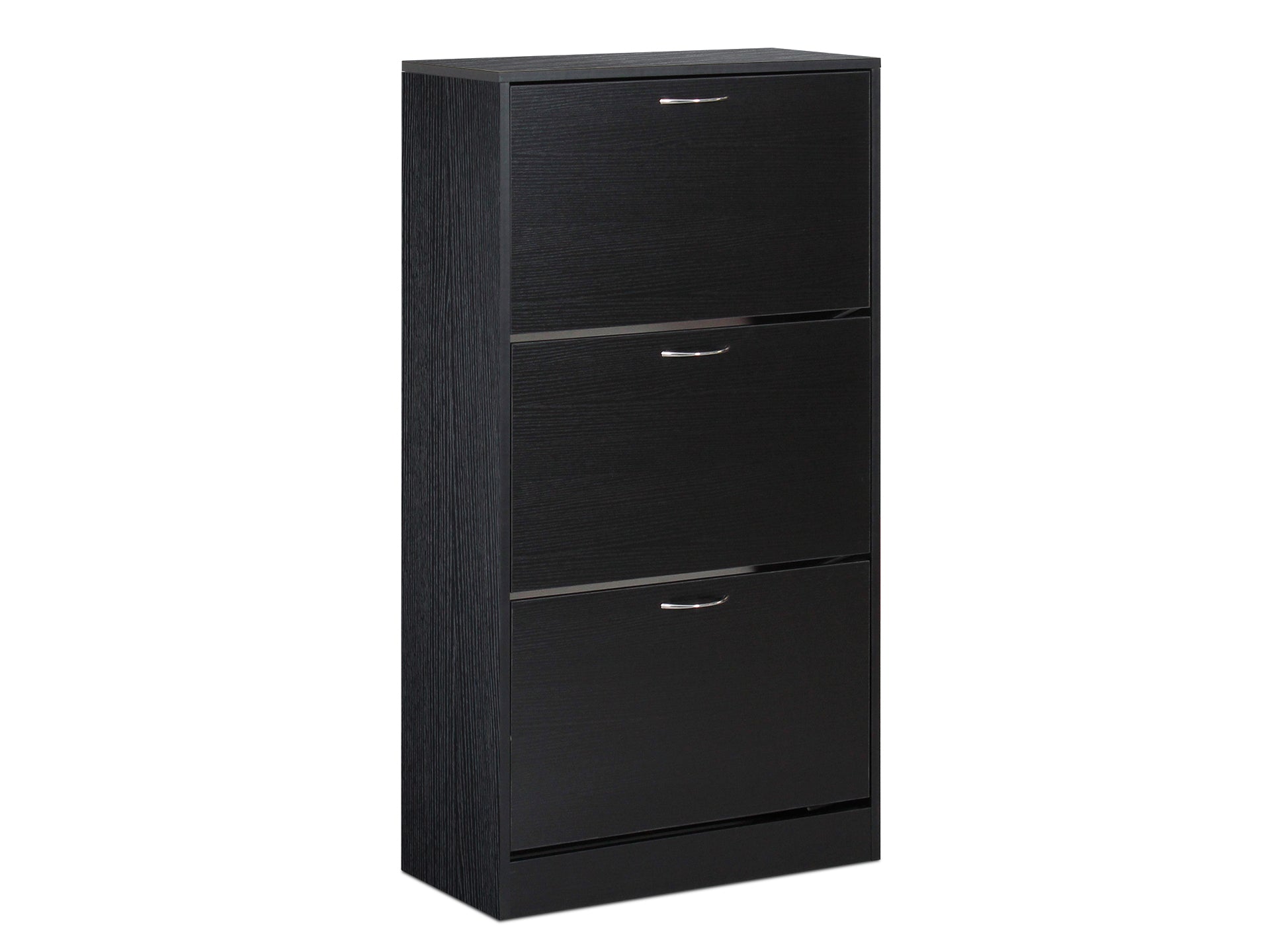 ANAU 3 Drawer Shoe Cabinet Storage - BLACK
